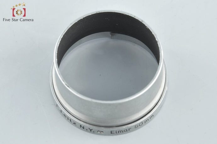 [Used] Leica E.Leitz Elmar 50mm Lens Hood N.Y. Engraving Rare Item ...