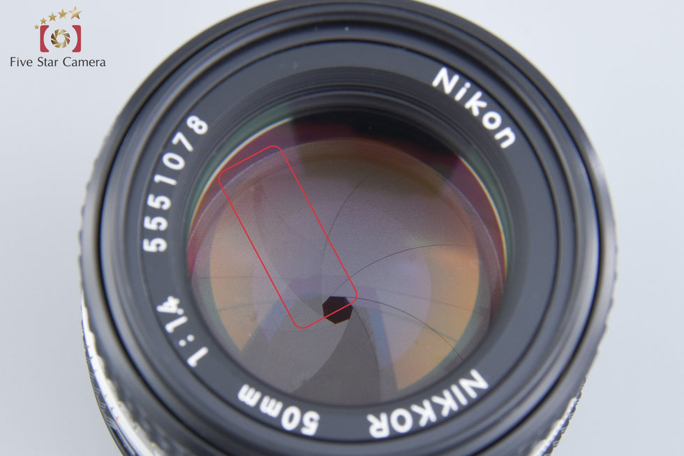 [Used] Nikon Ai-S NIKKOR 50mm f/1.4 without meter coupling prong – Five ...