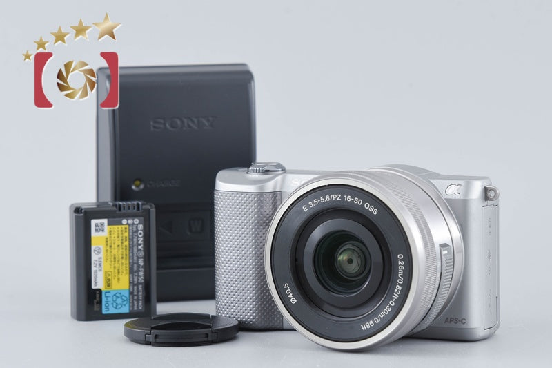 【中古】SONY ソニー α5000 ILCE-5000 パワーズームレンズキット シルバー – Five Star Camera ...